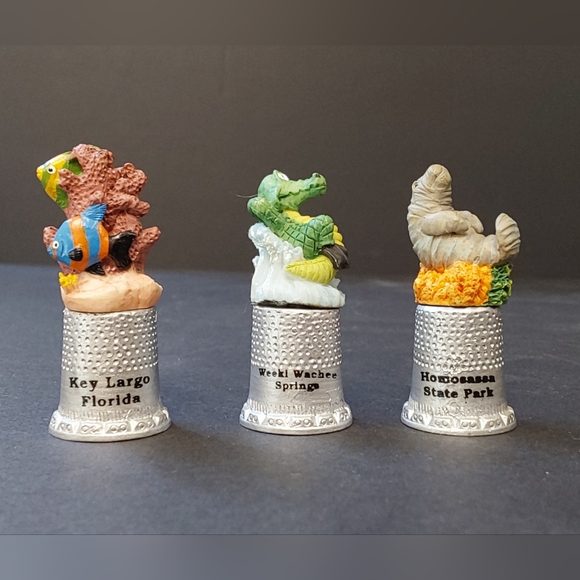 Artisan | Other | Decorative Florida Thimbles Designs Set Of 3 | Poshmark